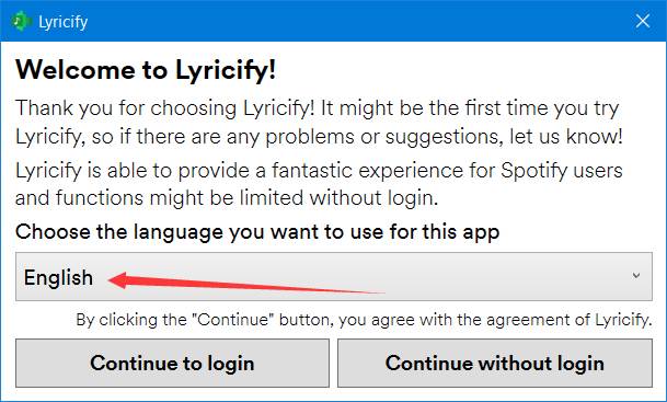 我们可以点击 English ，在列表中找到 SimplifiedChinese/ 简体中文：